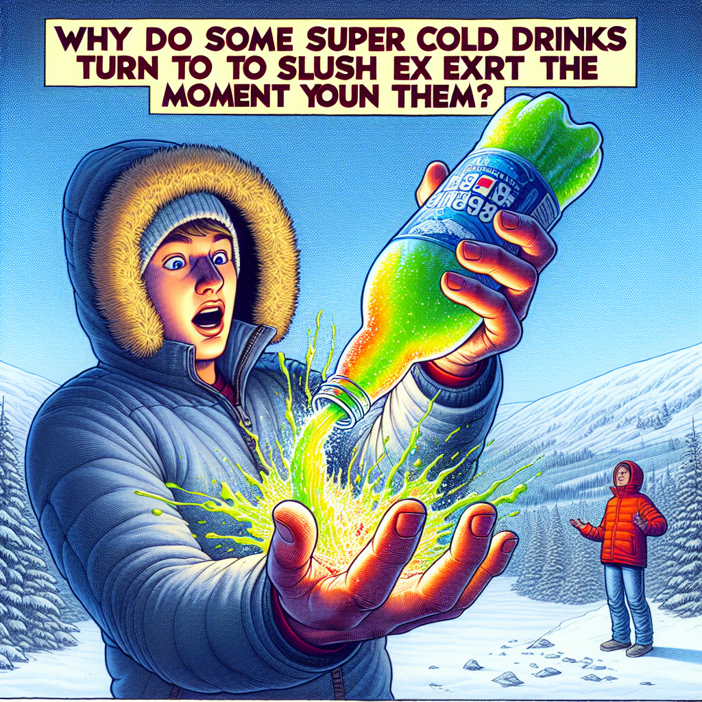 Why do some super cold drinks turn to slush the exact moment you open ...