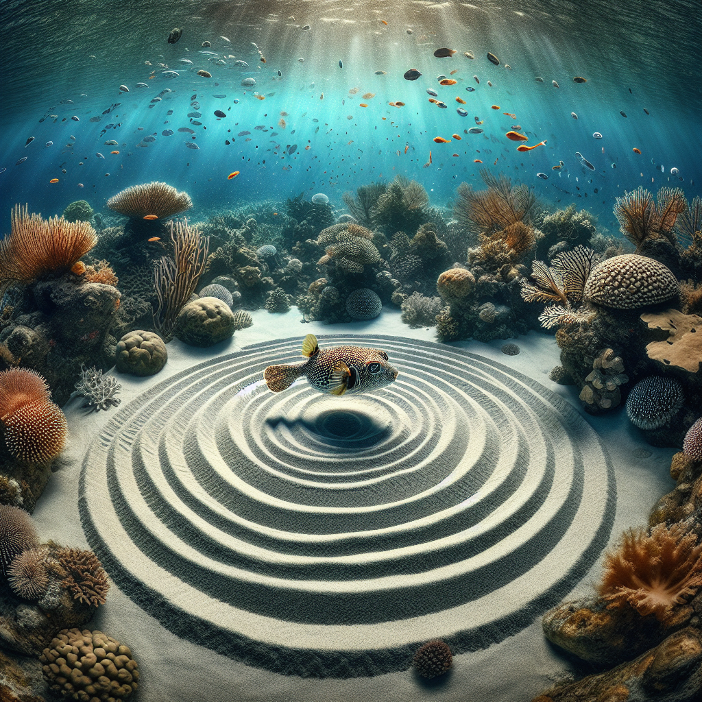 Why do some pufferfish create intricate, beautiful sand circles on the ...