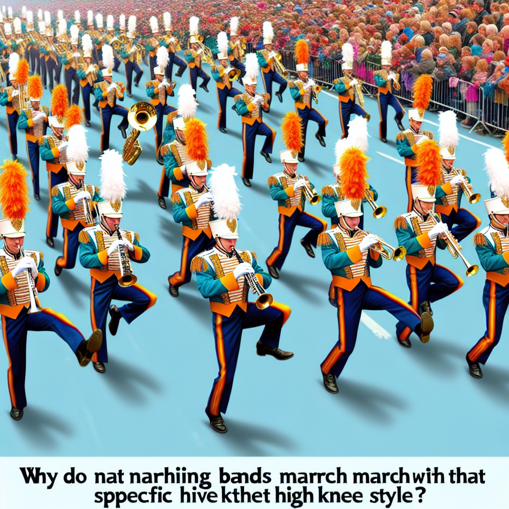Why do marching bands march with that specific high-knee style? | UsefulBS