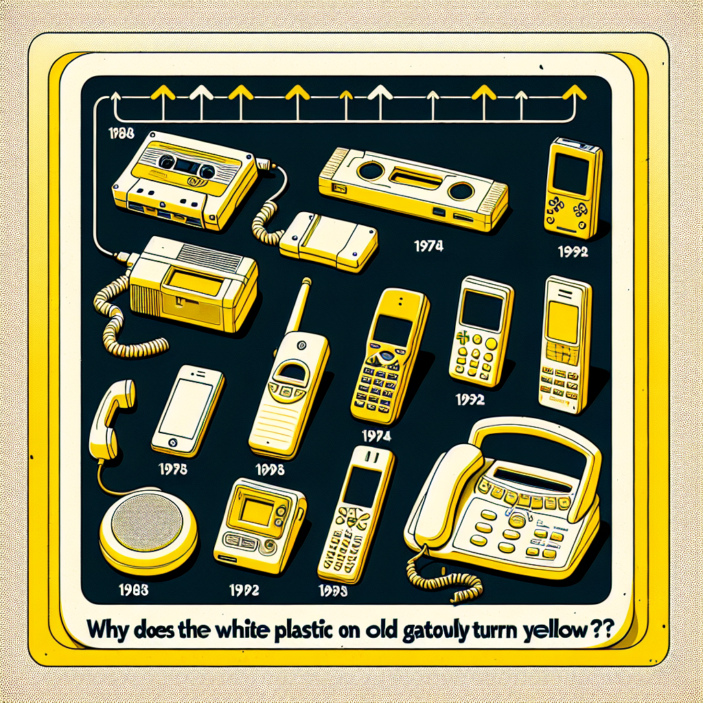 Why does the white plastic on old gadgets slowly turn yellow? | UsefulBS