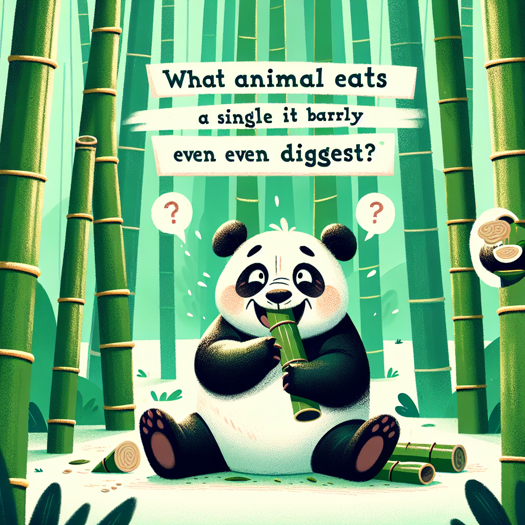 What animal eats a single food it can barely even digest? | UsefulBS