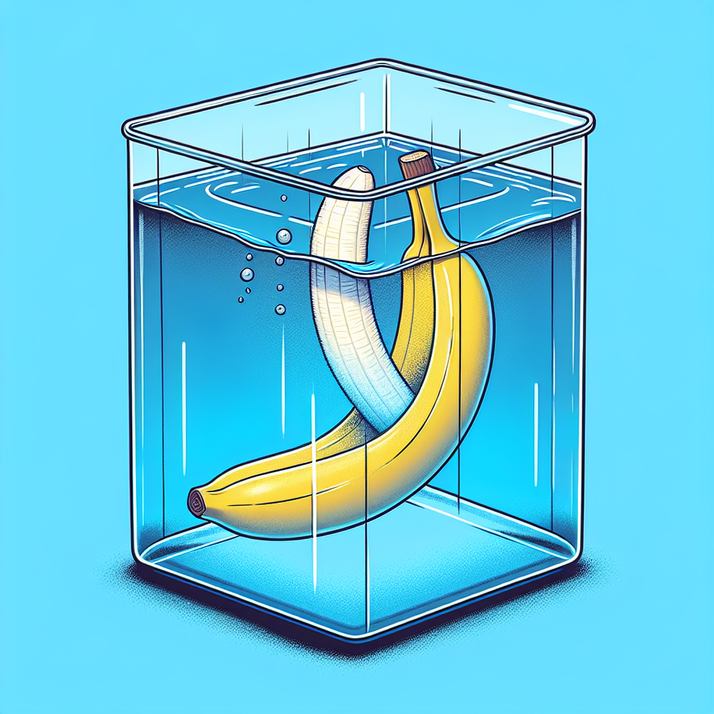 Why does an unpeeled banana float while a peeled one sinks? | UsefulBS