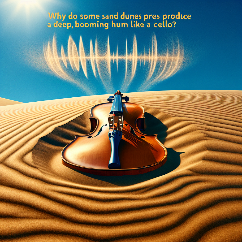 Why do some sand dunes produce a deep, booming hum like a cello? | UsefulBS