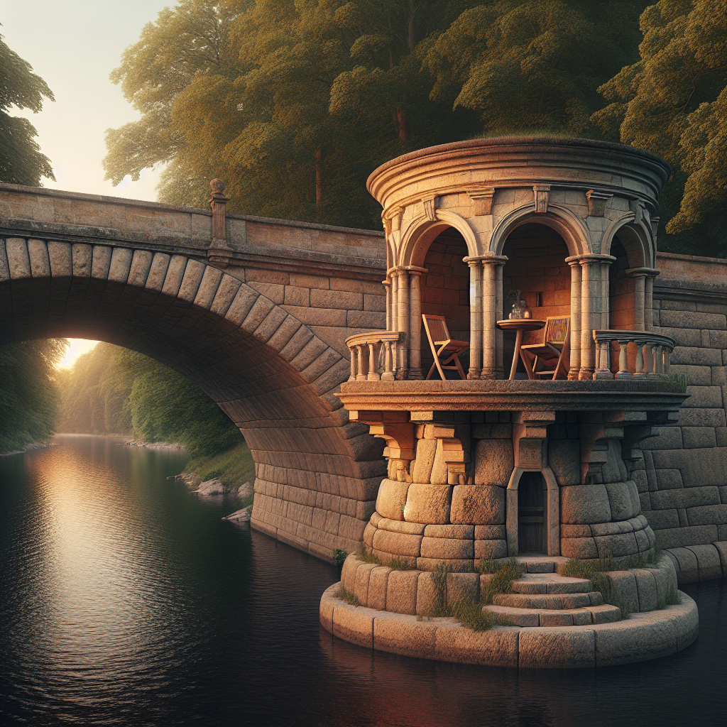 Why do many old bridges have small dedicated alcoves built out over the ...