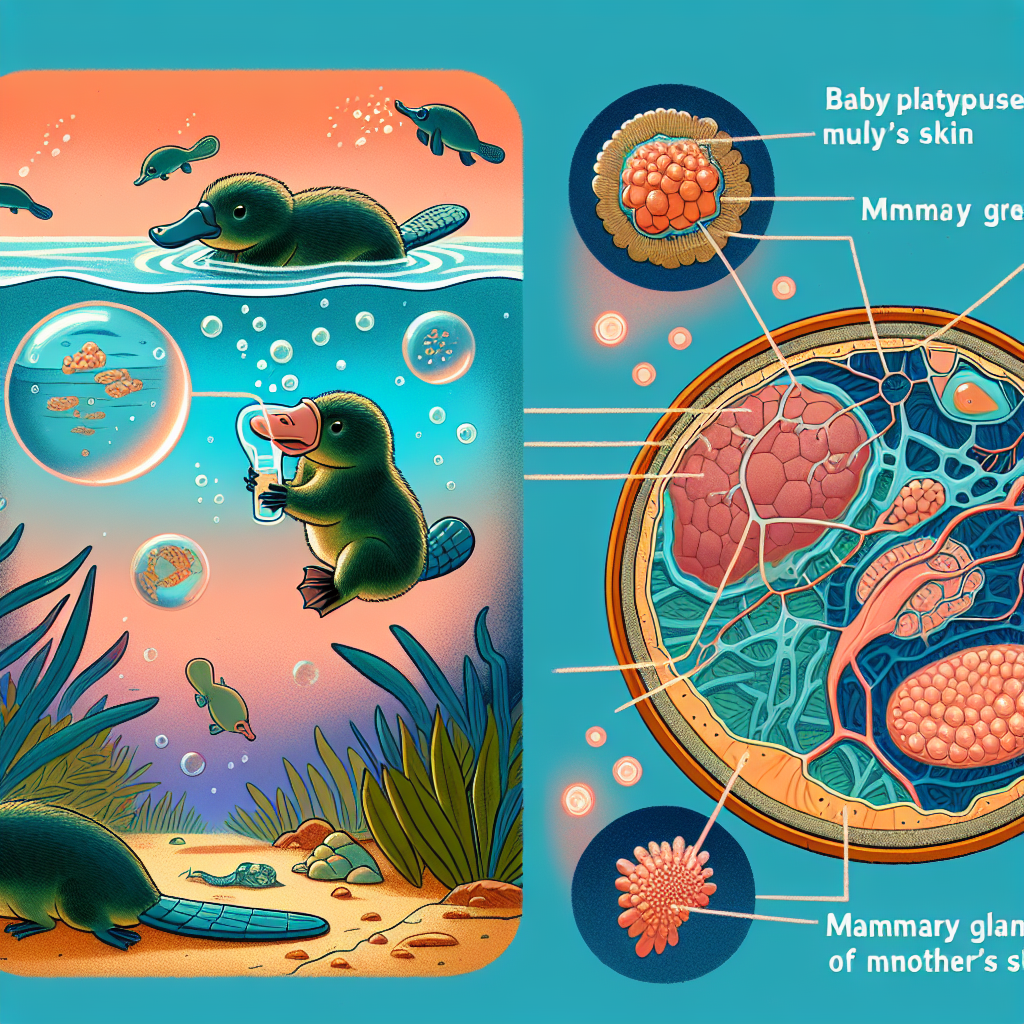 Why do baby platypuses drink milk that seeps directly out of their ...