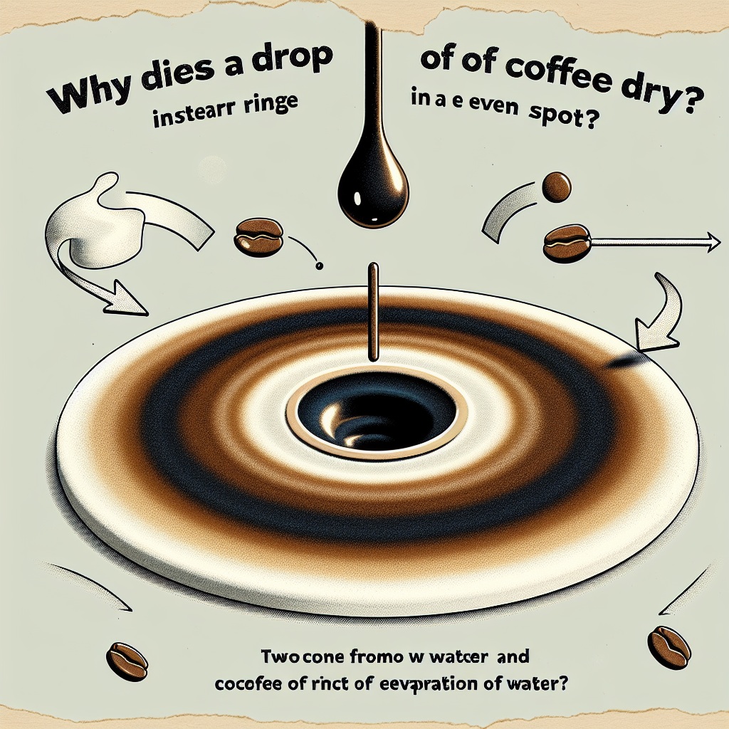Why does a drop of coffee dry into a dark ring instead of an even spot ...