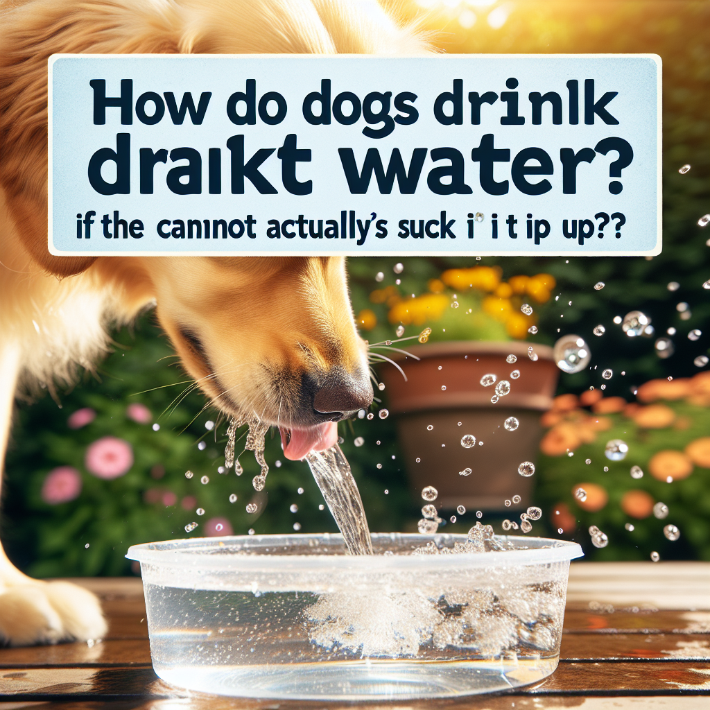 How do dogs drink water if they cannot actually suck it up? | UsefulBS