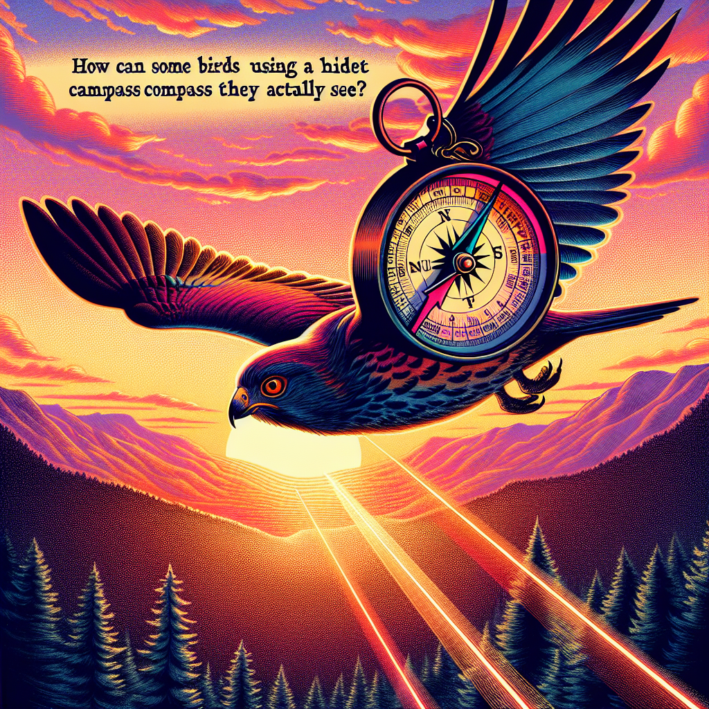 How can some birds navigate using a built-in compass they can actually ...