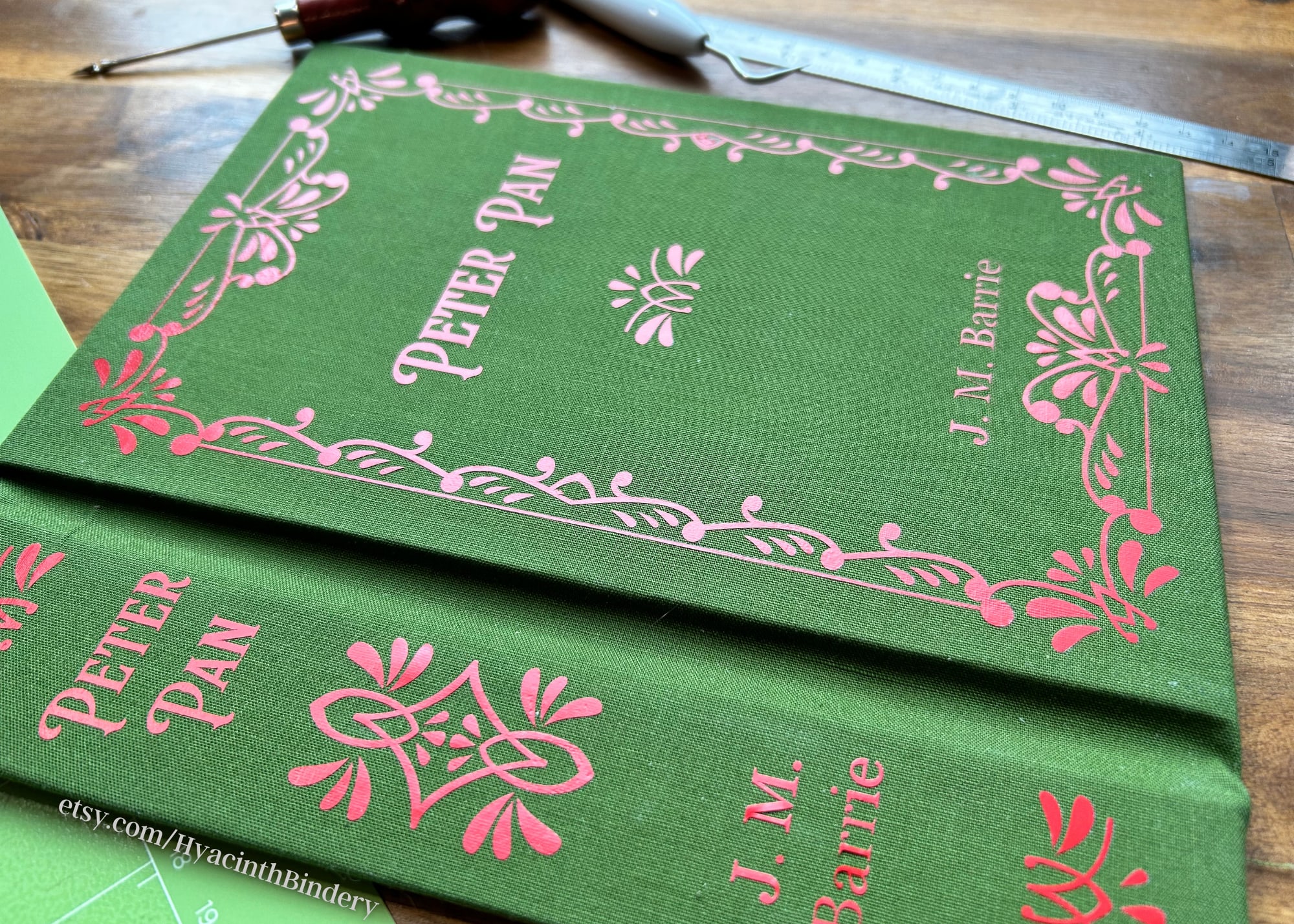 Art Nouveau Flourish -Book Cover and Spine SVG - Hyacinth Bindery