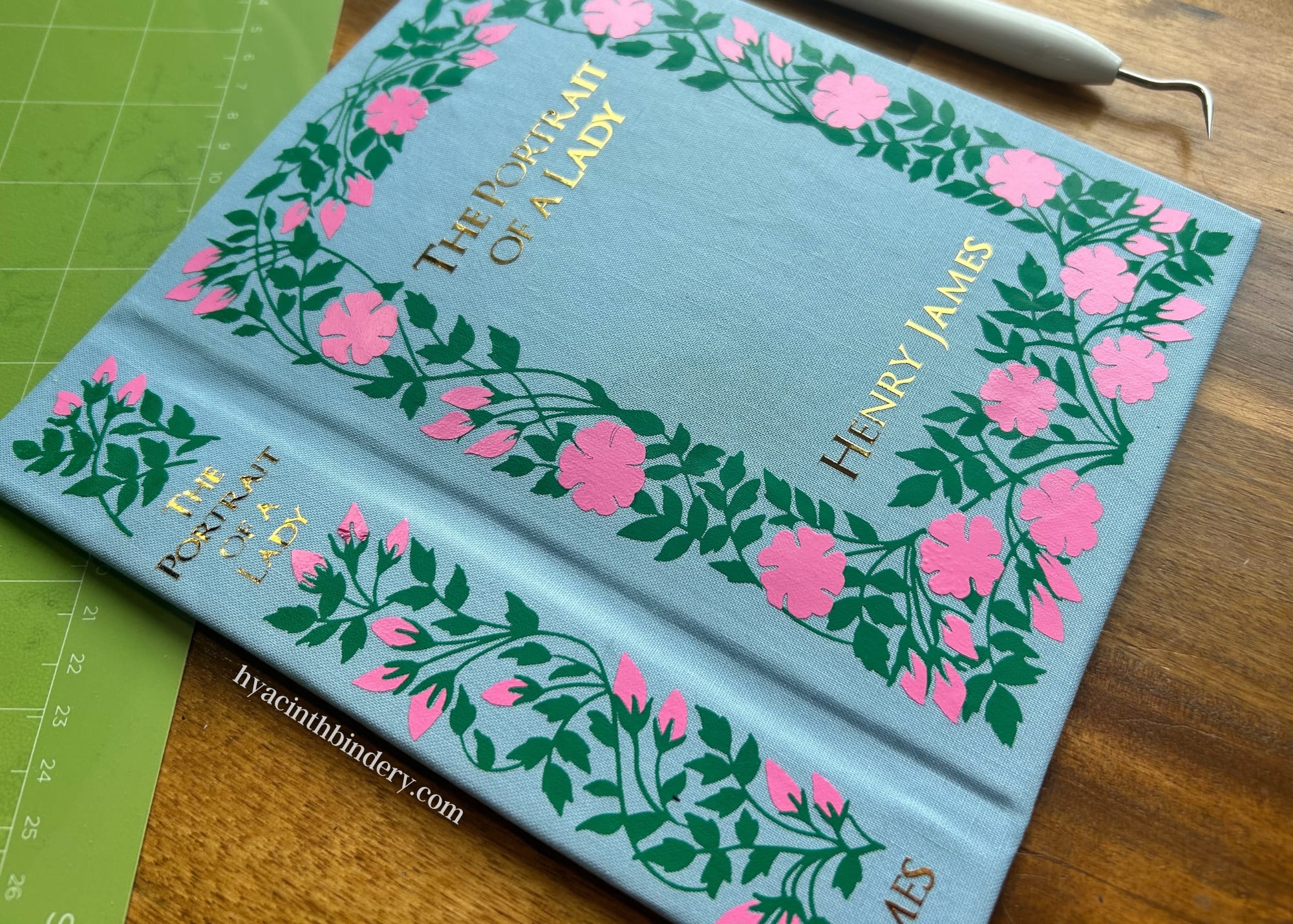 Vining Flower Border - Book Cover and Spine SVG - Hyacinth Bindery