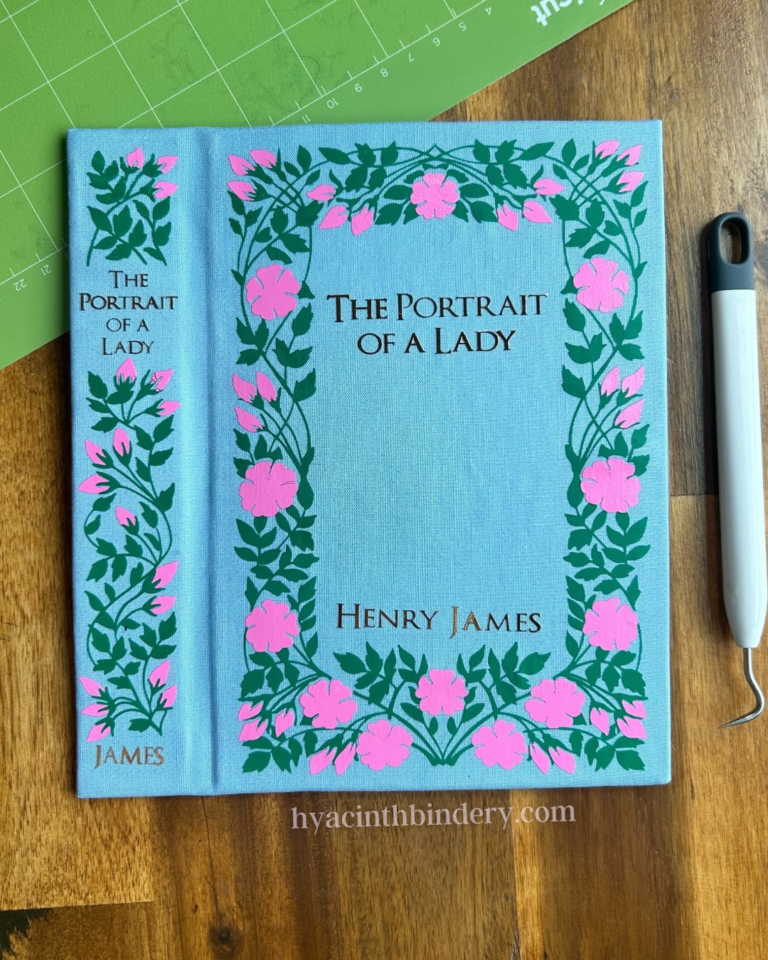 Vining Flower Border - Book Cover and Spine SVG - Hyacinth Bindery