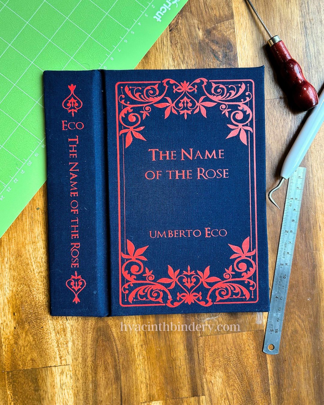 Regal Leafy Frame - Book Cover and Spine SVG - Hyacinth Bindery