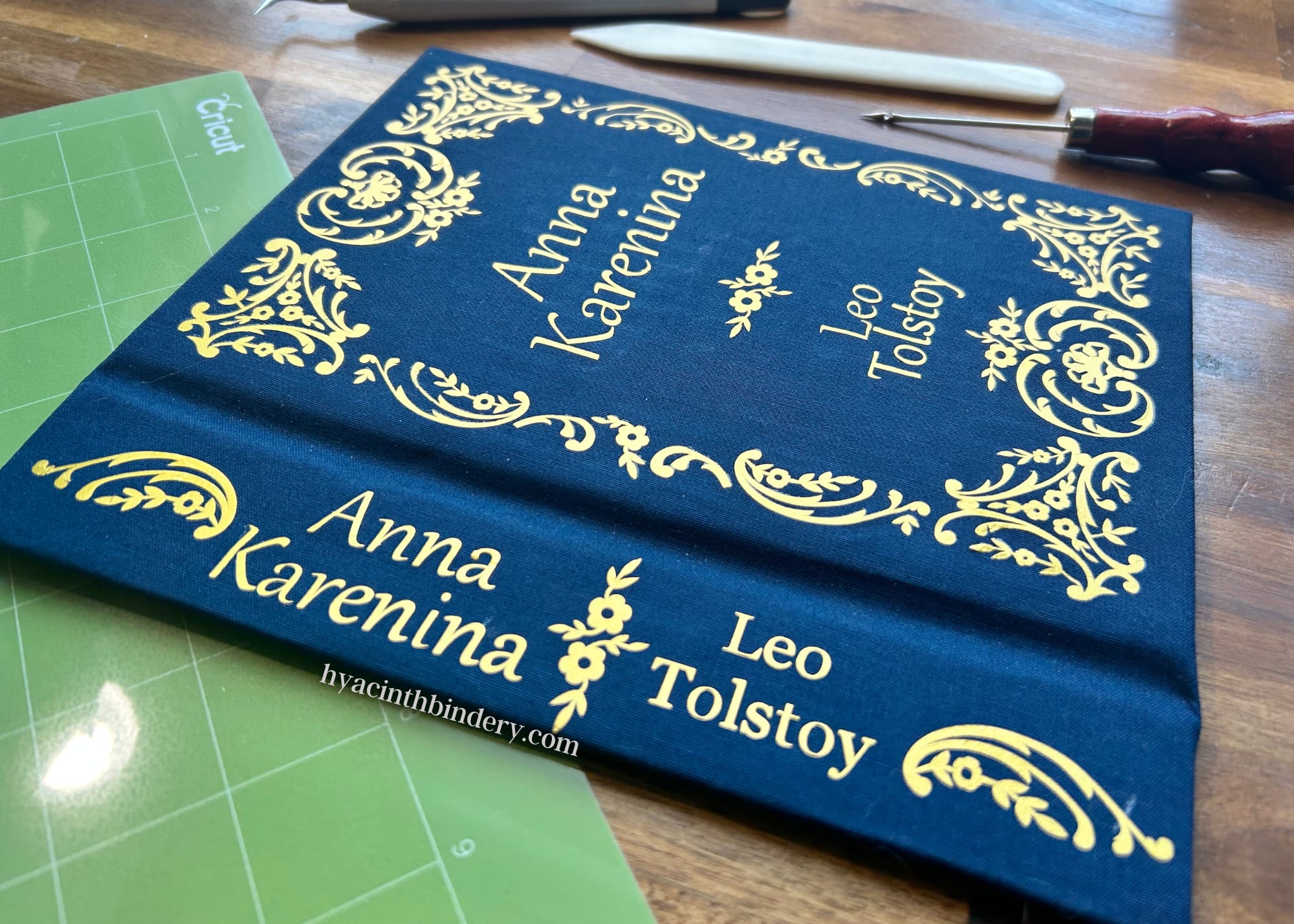 Romantic Floral Swirl - Book Cover and Spine SVG - Hyacinth Bindery