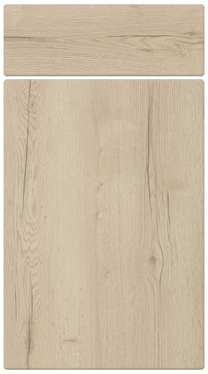 White Halifax Oak kitchen door finish by HOMESTYLE