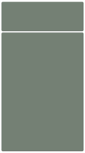 True Matt Reed Green kitchen door finish by HOMESTYLE