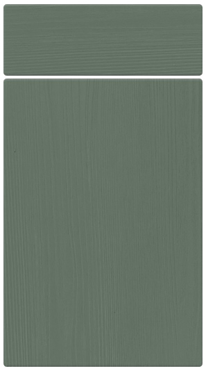 Legno Reed Green kitchen door finish by HOMESTYLE