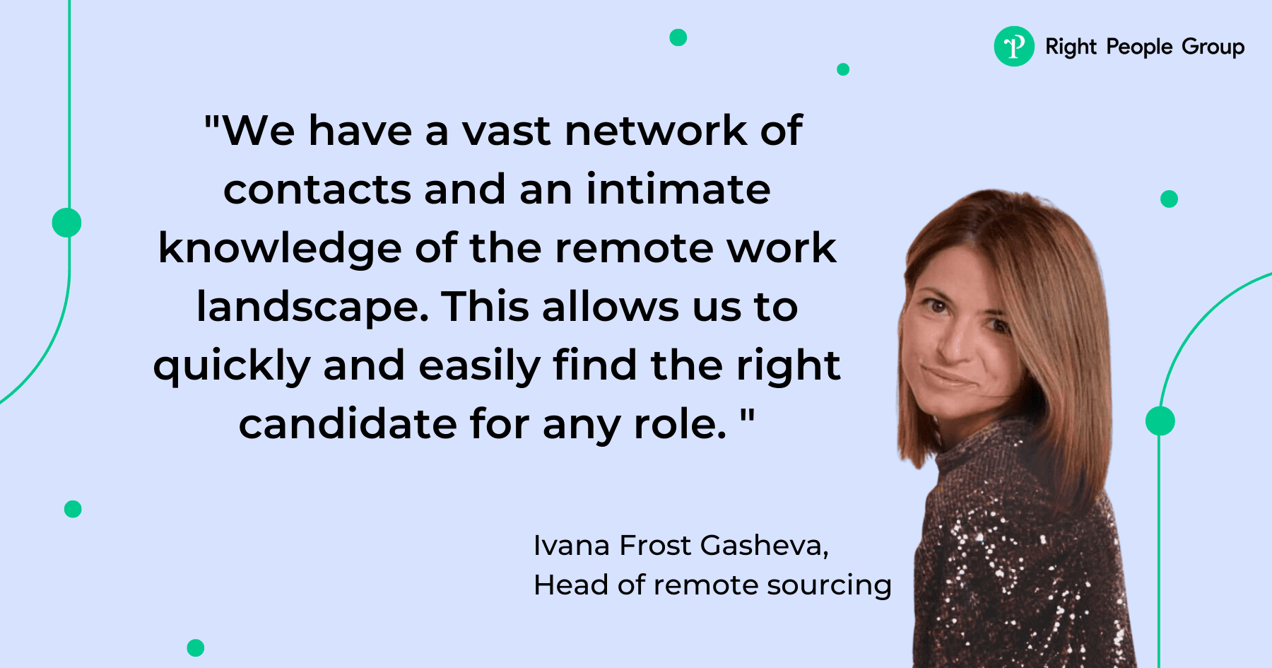 Meet Ivana Frost Gasheva, our newly appointed Head of Remote Sourcing ...