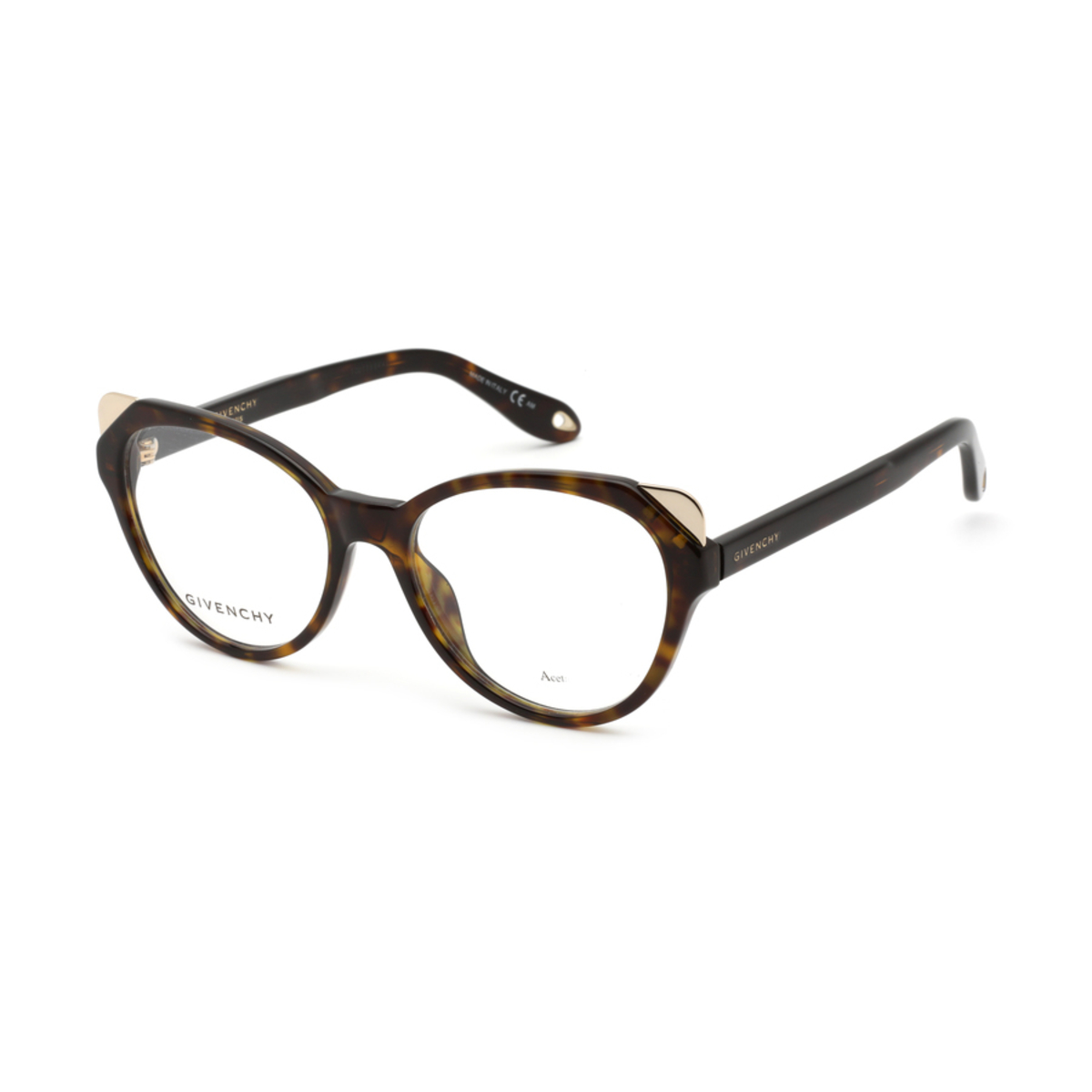 Givenchy Ladies Tortoise Round Eyeglass Frames Gv004309N40052