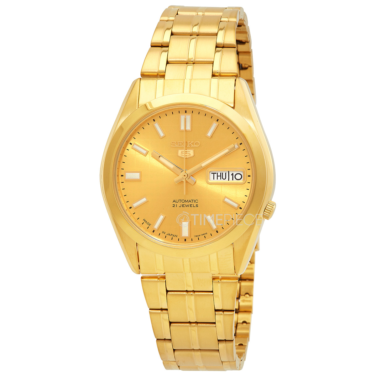 Seiko Automatic Gold Dial Mens Watch SNKF44J1