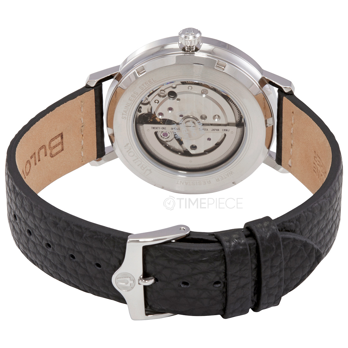 Bulova Aerojet Chronograph Automatic Blue Sunray Dial Mens Watch 96B374