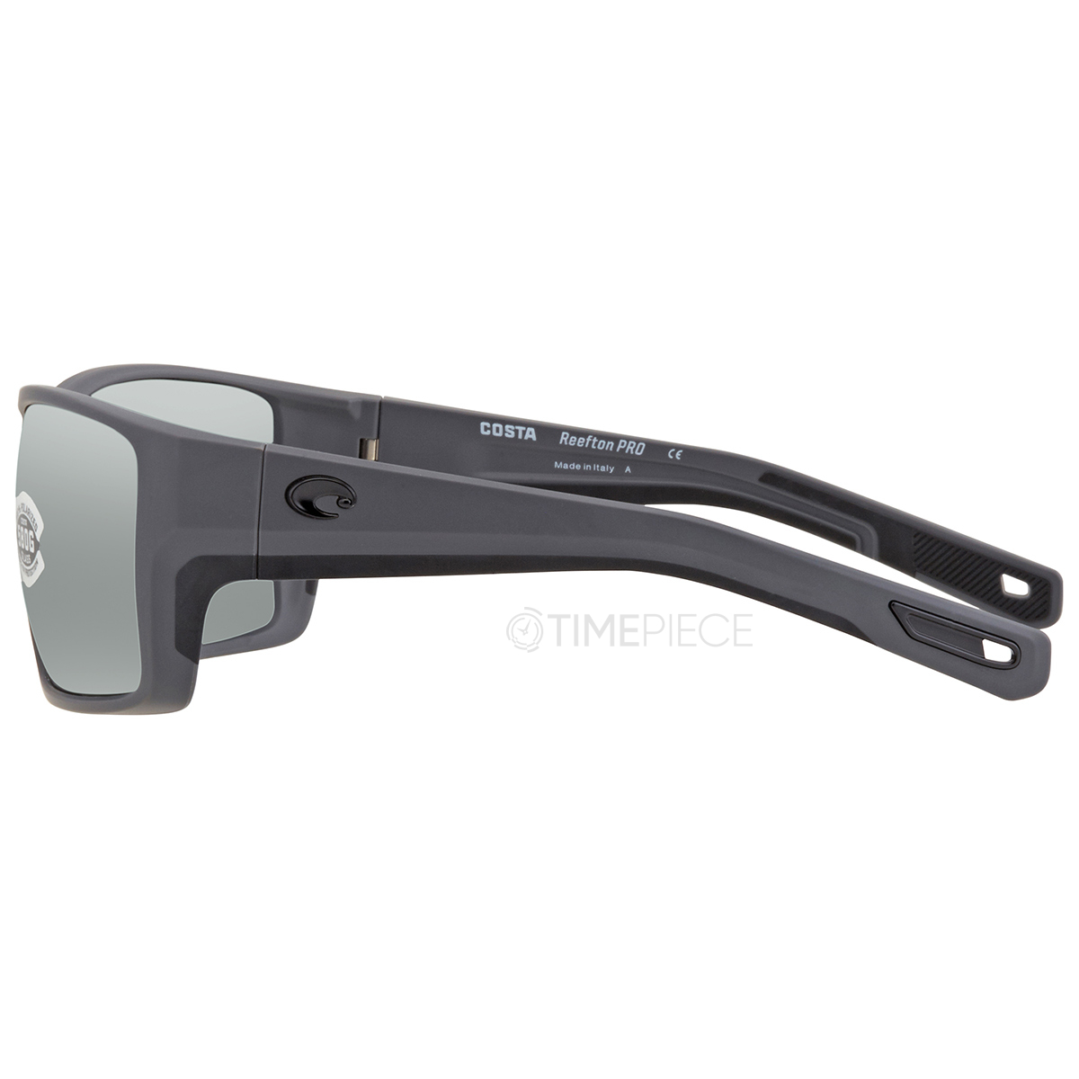 Costa Del Mar Reefton Pro Grey Silver Mirror Polarized Rectangular Mens ...
