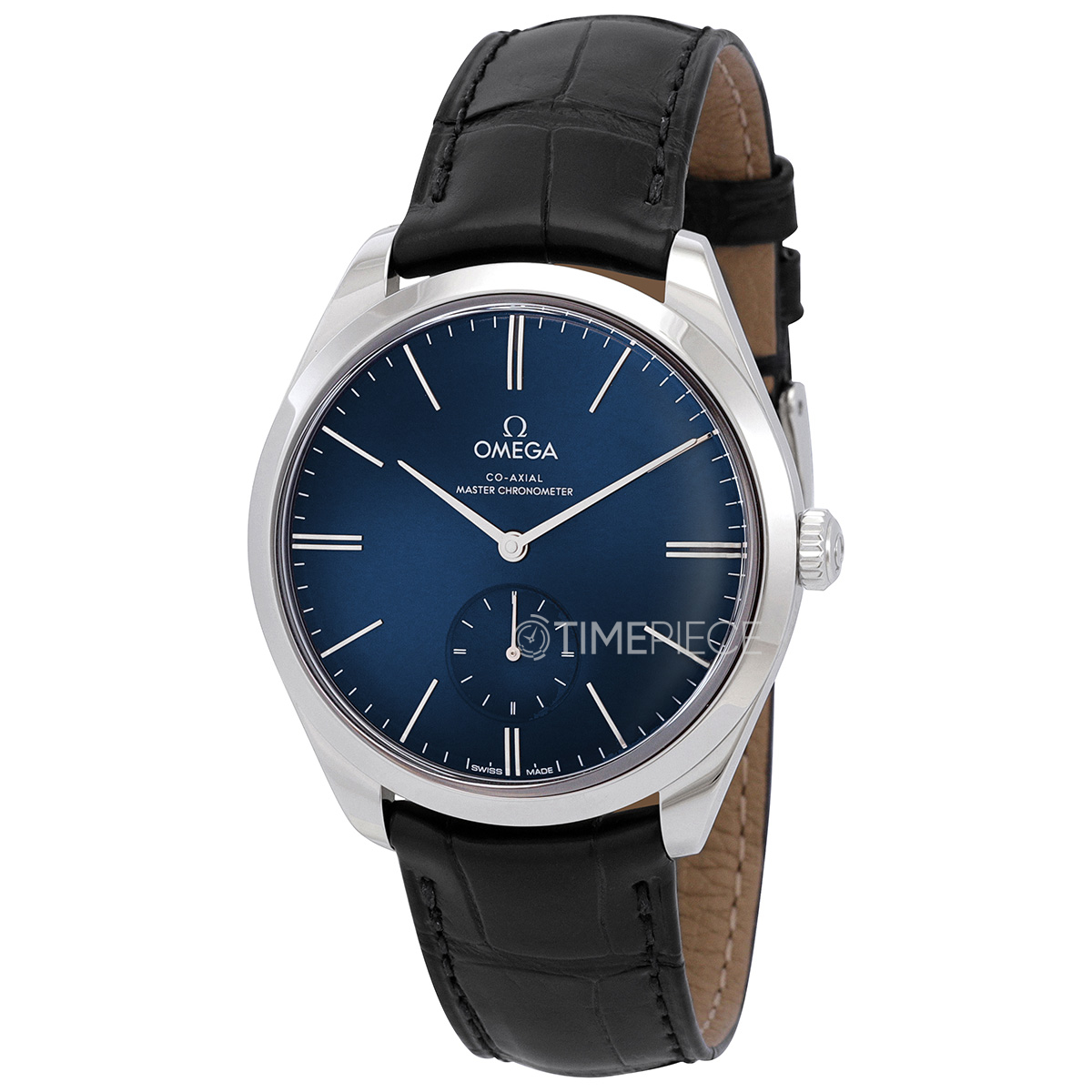Omega De Ville Hand Wind Blue Dial Mens Watch 435.13.40.21.03.002