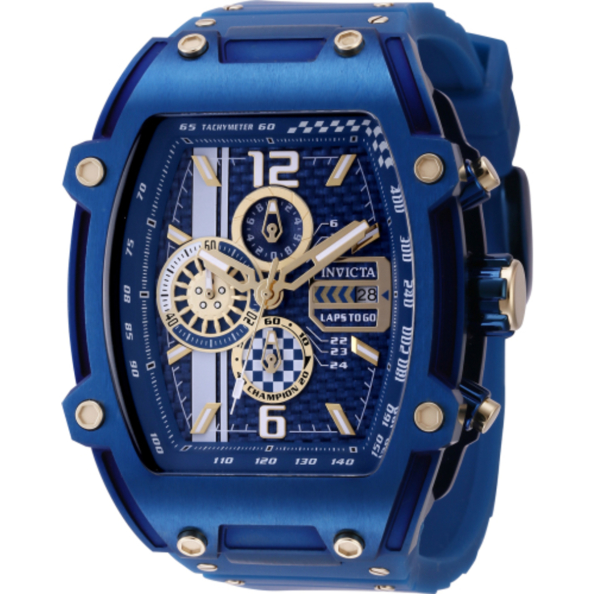 Invicta S1 Rally Diablo Chronograph Quartz Blue Dial Mens Watch 44135