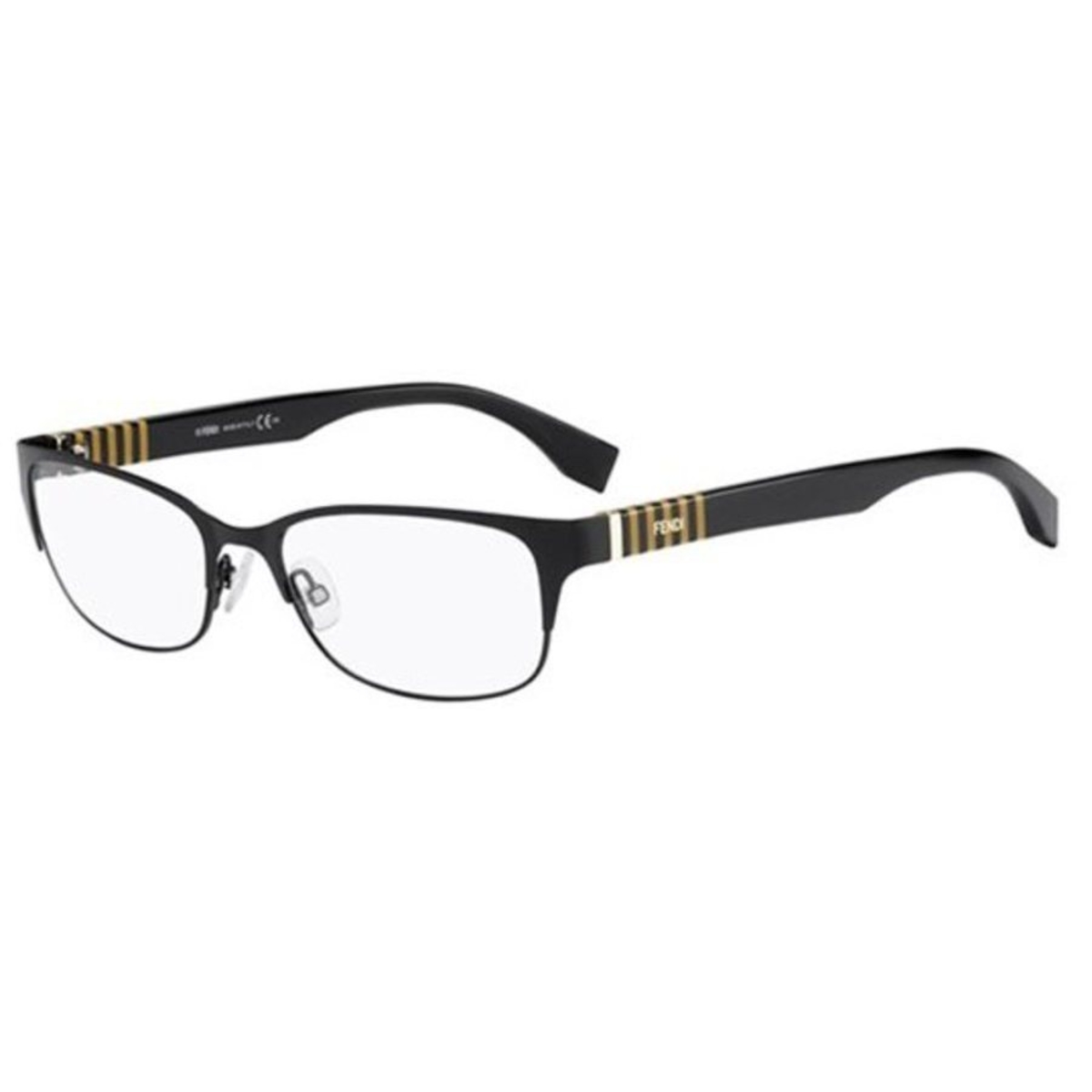 Fendi Rectangular Ladies Eyeglasses FE-FF0033 5LQ 53