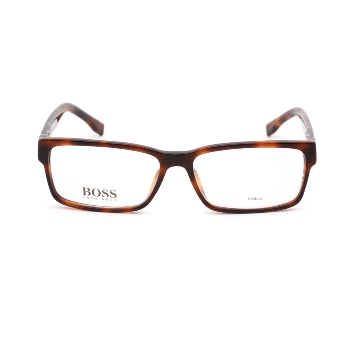 Hugo Boss Mens Tortoise Rectangular Eyeglass Frames BOSS0797/IT00860056