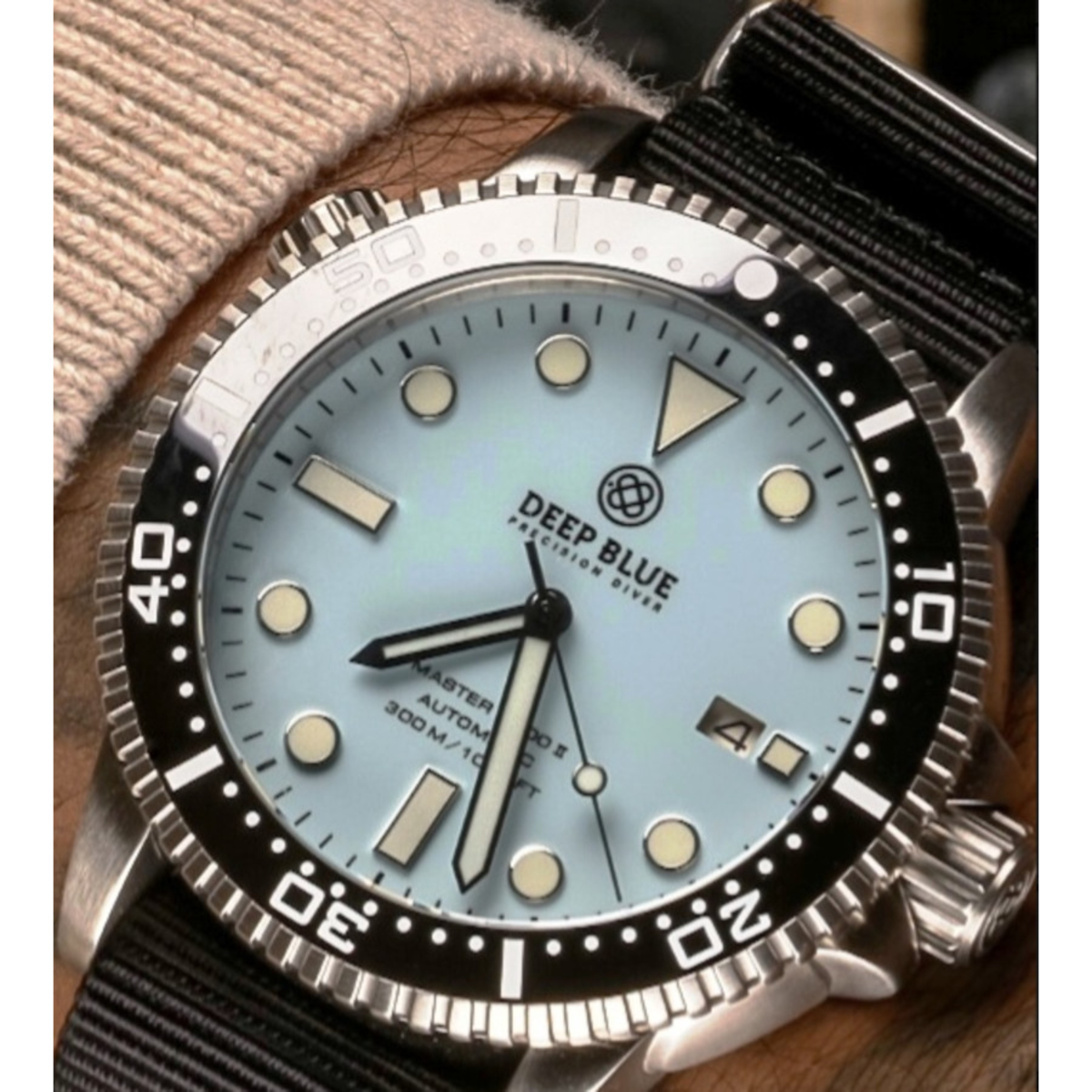 Deep Blue Master 1000 Automatic Blue Dial Mens Watch MSTR442ICEBLUESTRP