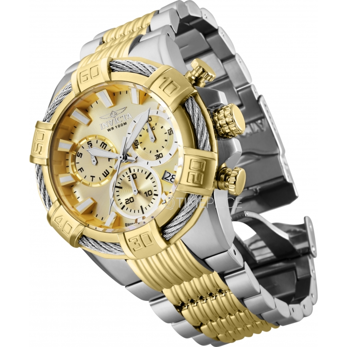 Invicta Bolt Chronograph Quartz Champagne Dial Mens Watch 25864
