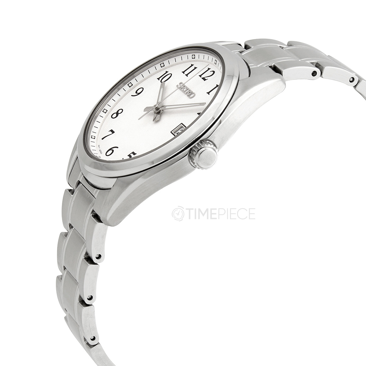 Seiko Core Quartz White Dial Mens Watch SUR459P1