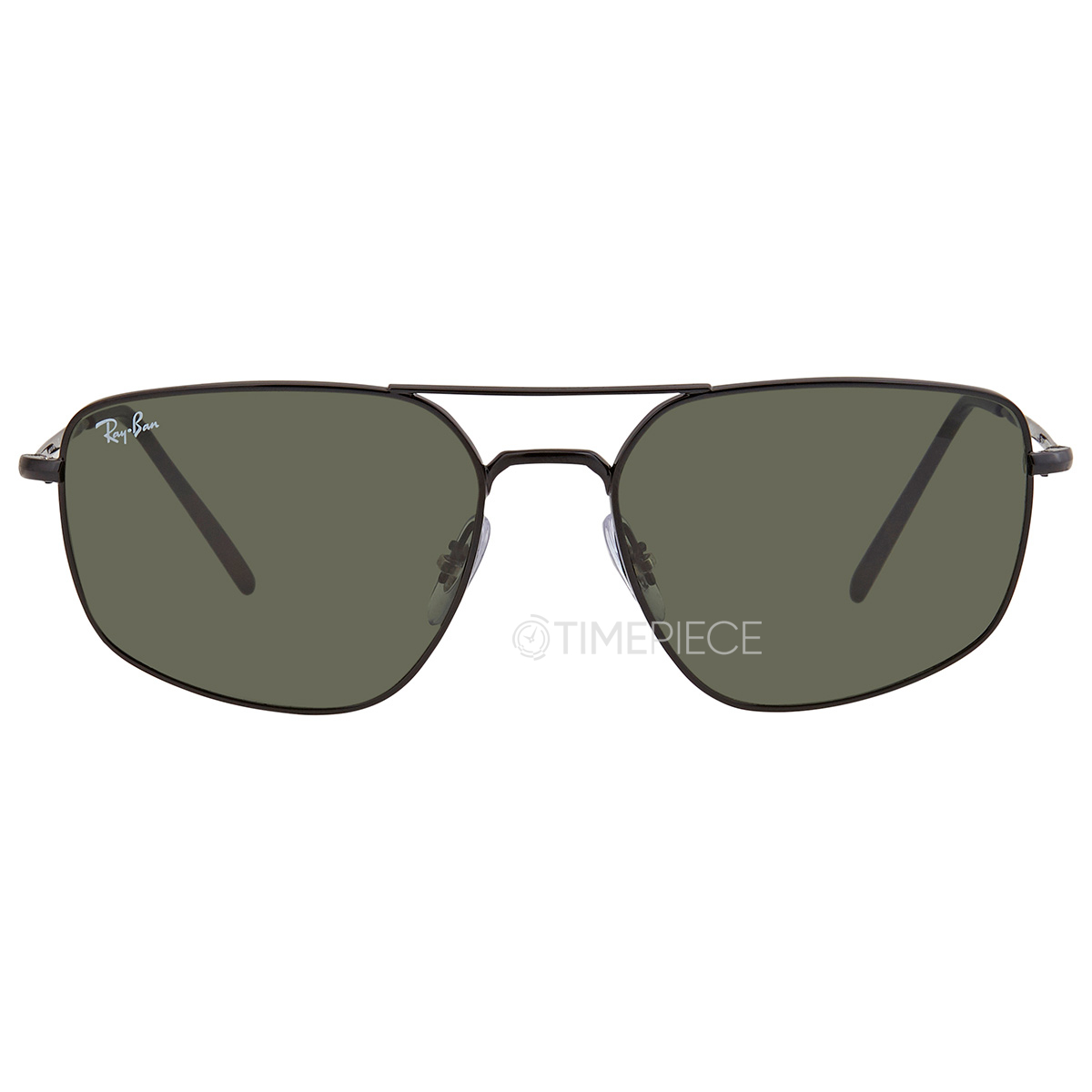 Ray Ban Green Rectangular Unisex Sunglasses RB3666 002/31 56