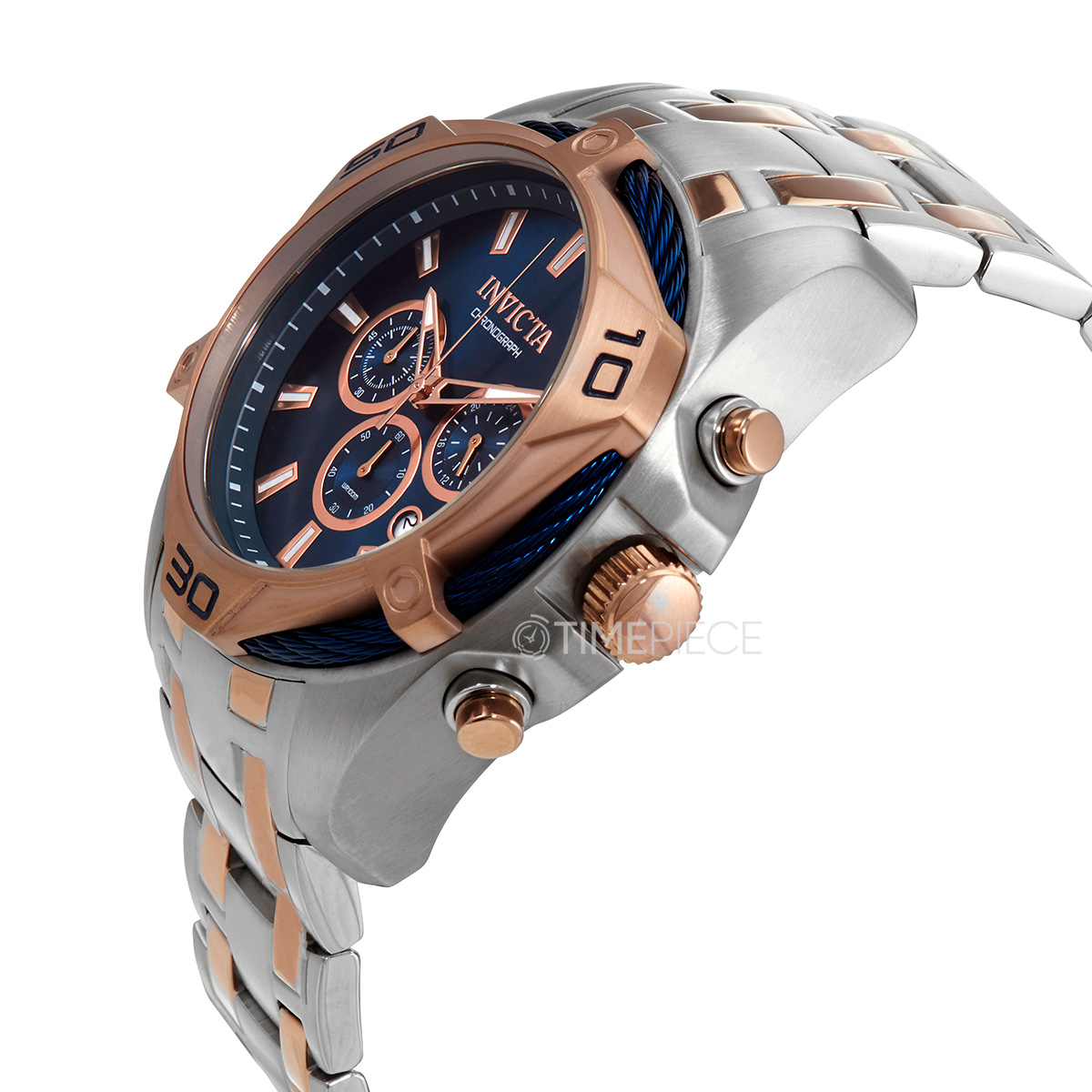 Invicta Bolt Chronograph Quartz Blue Dial Mens Watch 34133