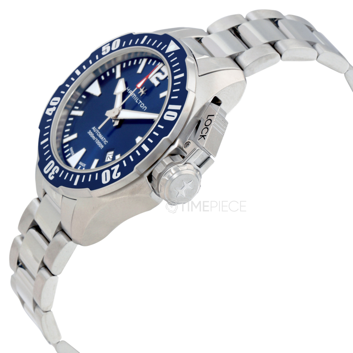 Hamilton Khaki Navy Frogman Automatic Blue Dial Mens Watch H77705145