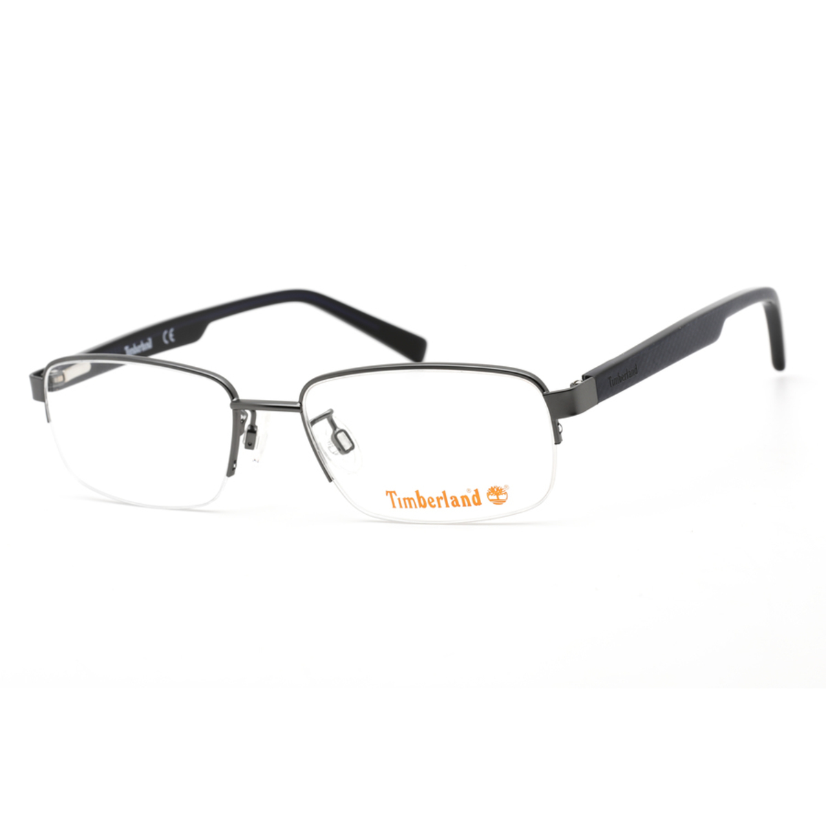 Timberland Mens Gunmetal Rectangular Eyeglass Frames TB154800953