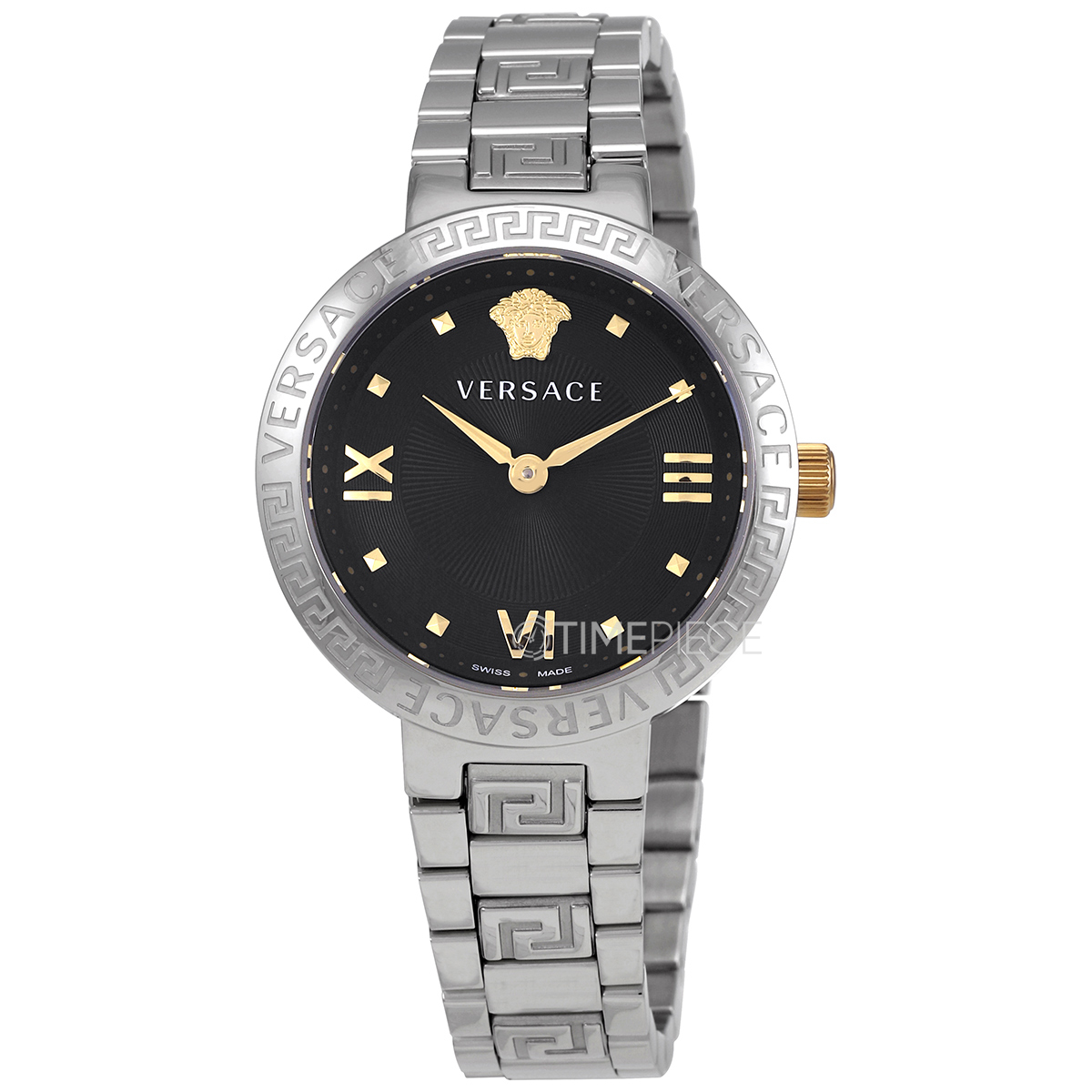 Versace Greca Lady Quartz Black Dial Ladies Watch VE2K00521
