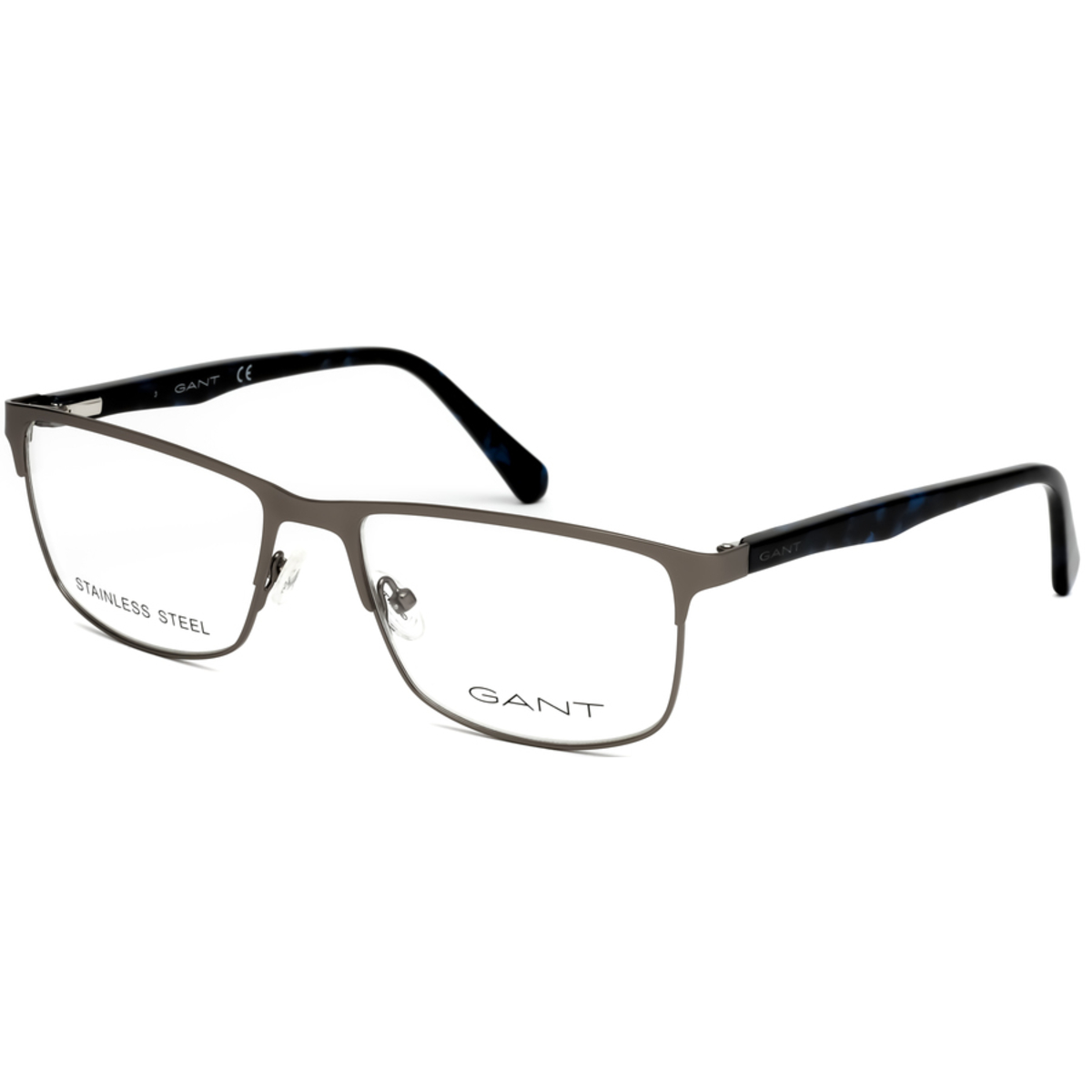 GANT Mens Gunmetal Square Eyeglass Frames GA322600955