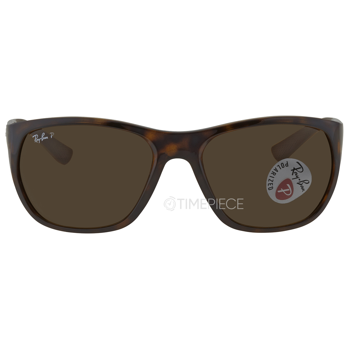 Ray Ban Polarized Havana Rectangular Sunglasses RB4307 710/8361