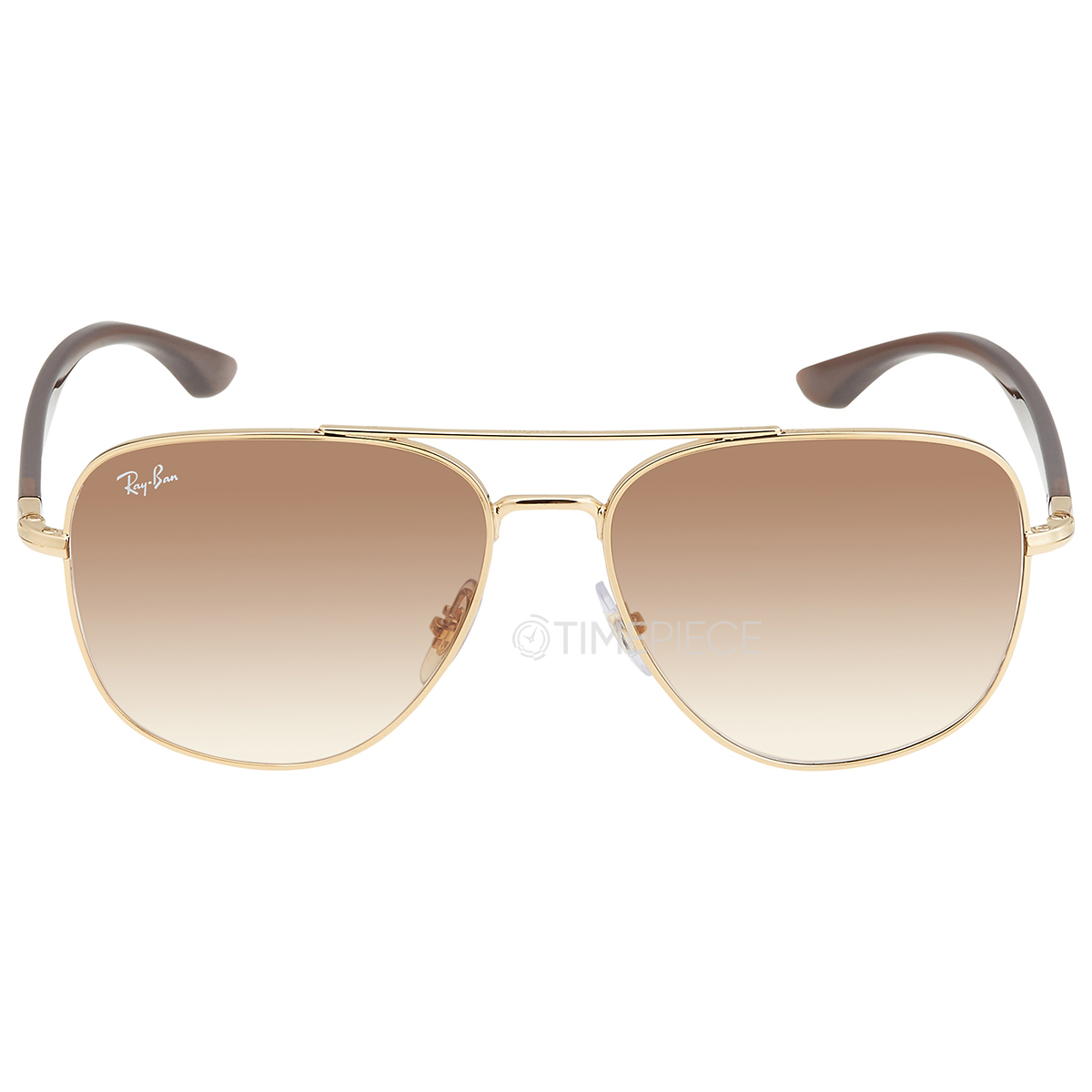 Ray Ban Light Brown Gradient Aviator Unisex Sunglasses RB3683 001/51 56