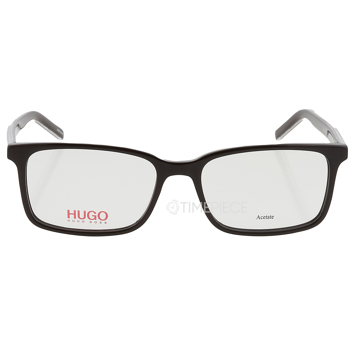 Hugo Boss Unisex Black Rectangular Eyeglass Frames HG102908070054