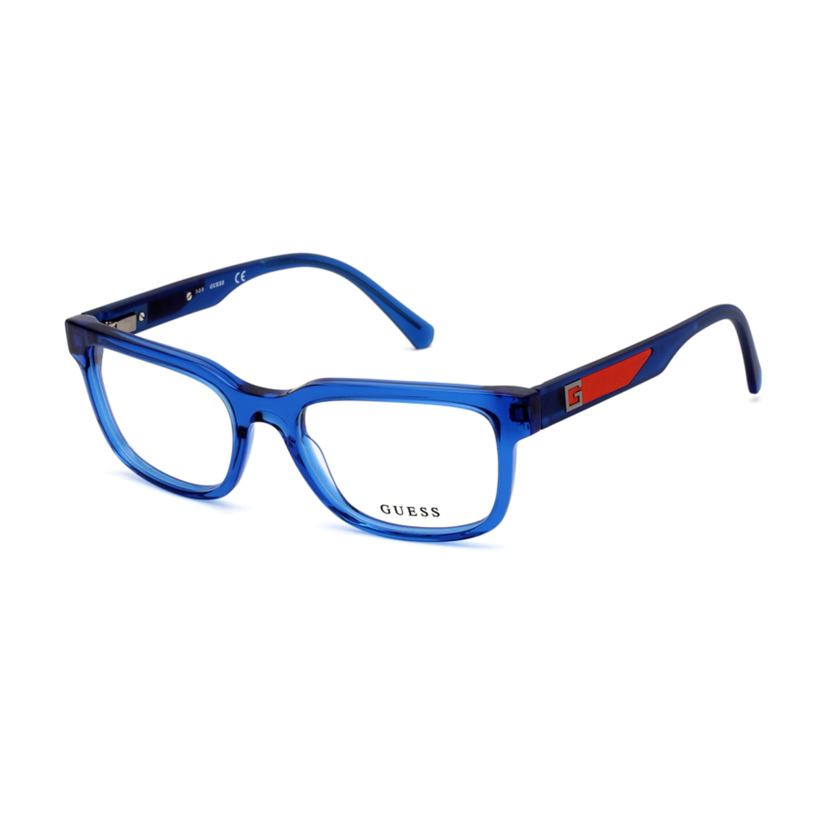 Guess Mens Blue Square Eyeglass Frames Gu5001609054