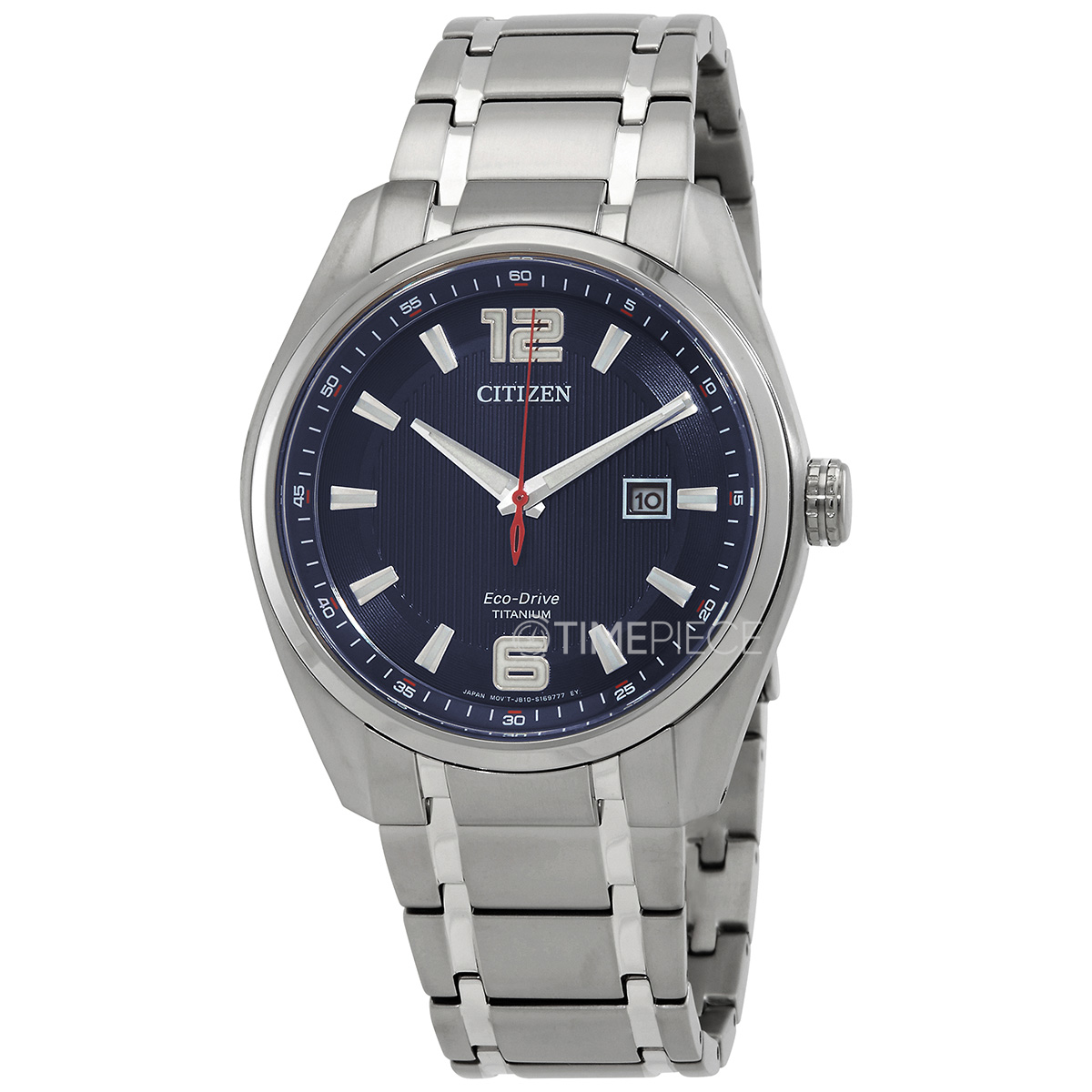 Citizen Super Titanium Eco-Drive Blue Dial Mens Watch AW1240-57M