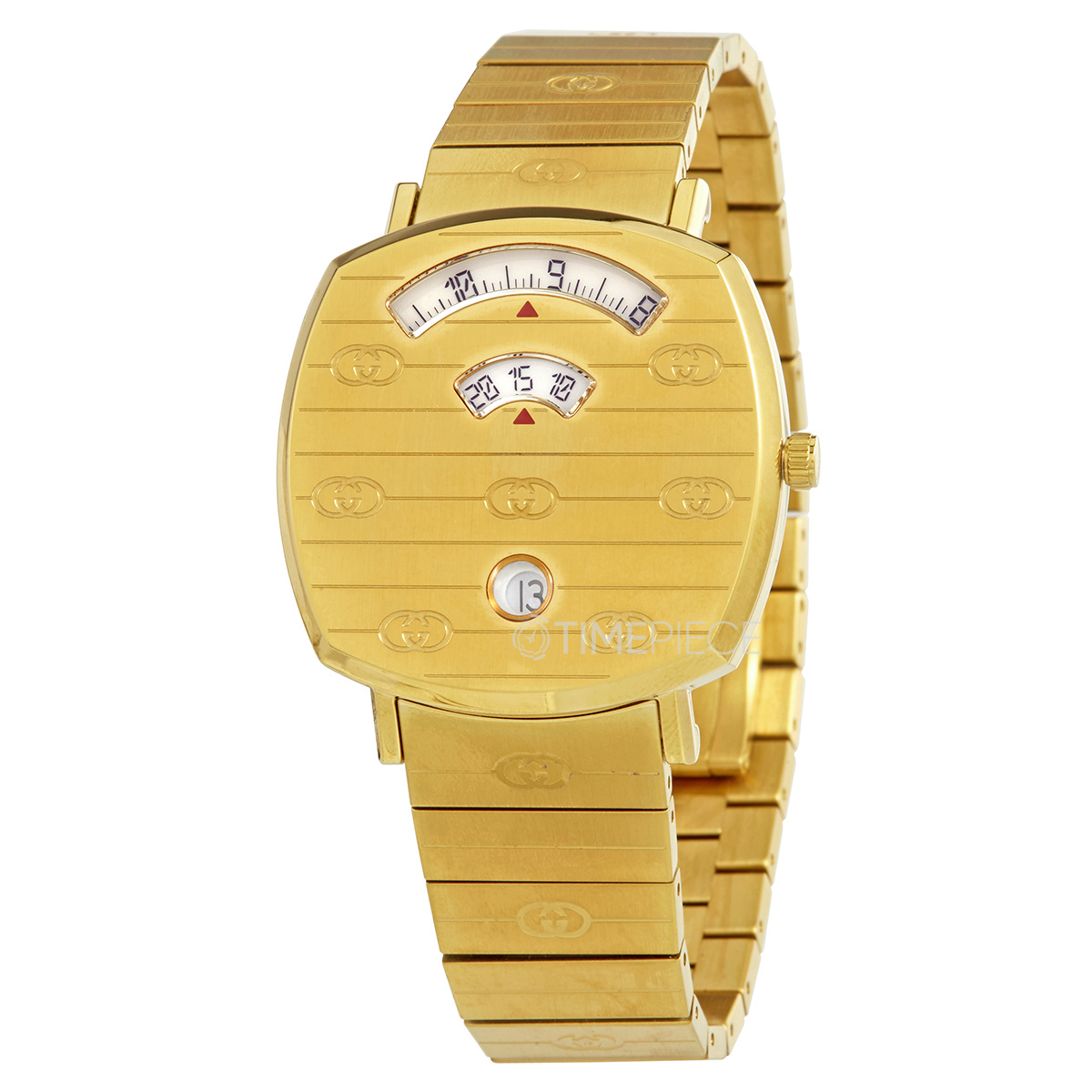 Gucci Grip Quartz White Dial Ladies Watch YA157403