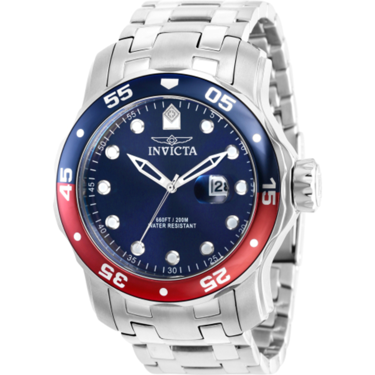 Invicta Pro Diver Quartz Blue Dial Pepsi Bezel Mens Watch 39090