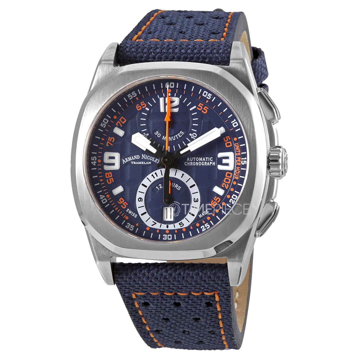 Armand Nicolet JH9 Chronograph Automatic Dark Blue Dial Mens Watch ...