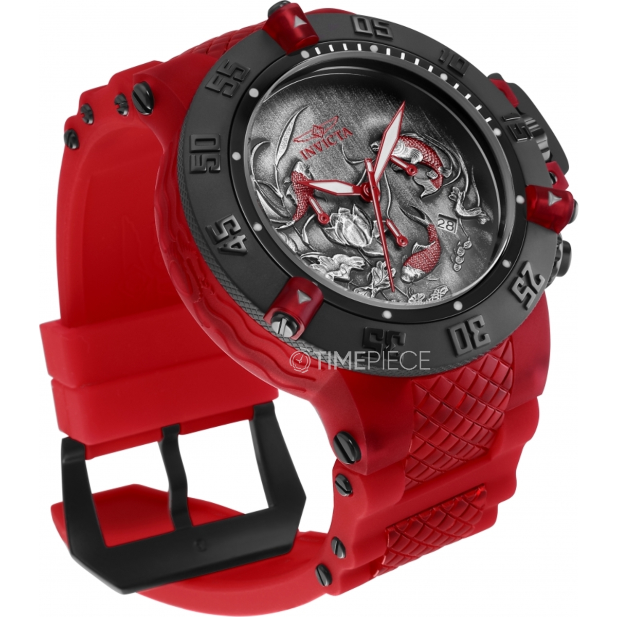 Invicta Subaqua Koi Fish Chronograph Black Dial Mens Watch 26564