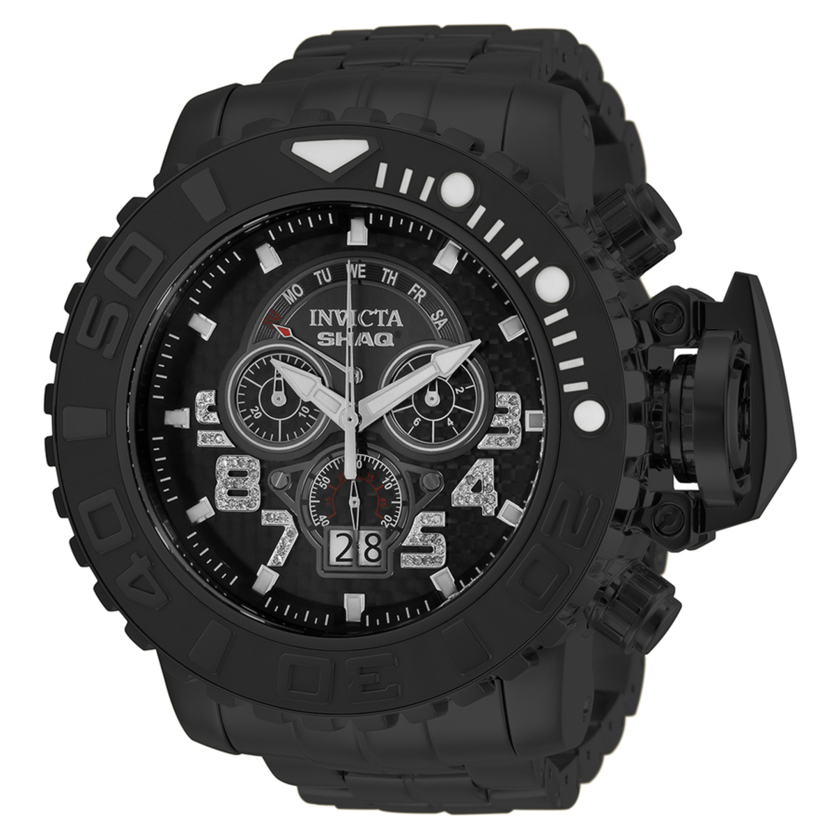 Invicta SHAQ Chronograph Quartz Black Dial Mens Watch 33731