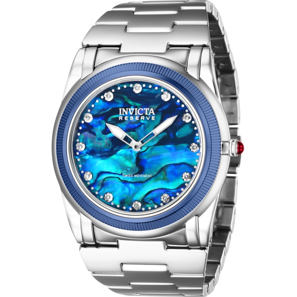 Invicta Reserve Slim Quartz Diamond Blue Dial Mens Watch 41063