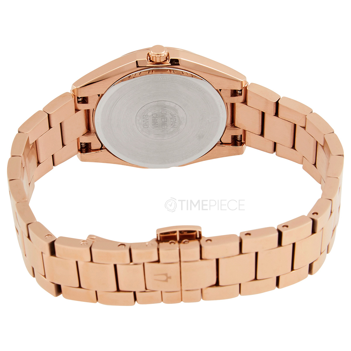 Bulova Surveyor Quartz Diamond Grey Dial Ladies Watch 97P156